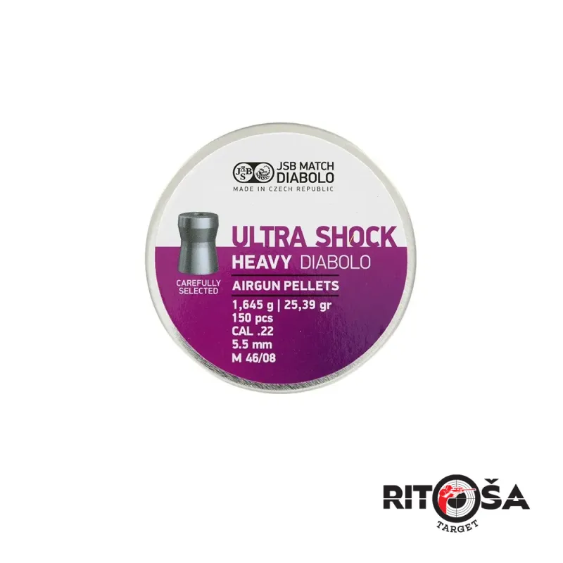 DIABOLE JSB ULTRA SHOCK HEAVY 5,5mm 1.2g/25g - 150 kom | Ritoša Target