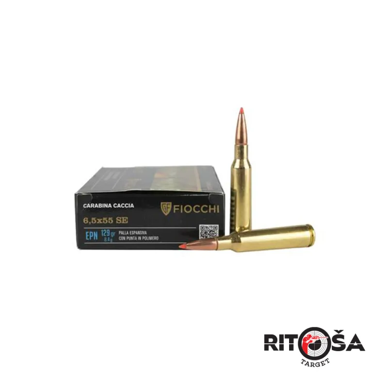 STRELJIVO FIOCCHI 6.5x55SE 129gr/8.4g EXPANISVE POLIMERIC NOSE | Ritoša ...