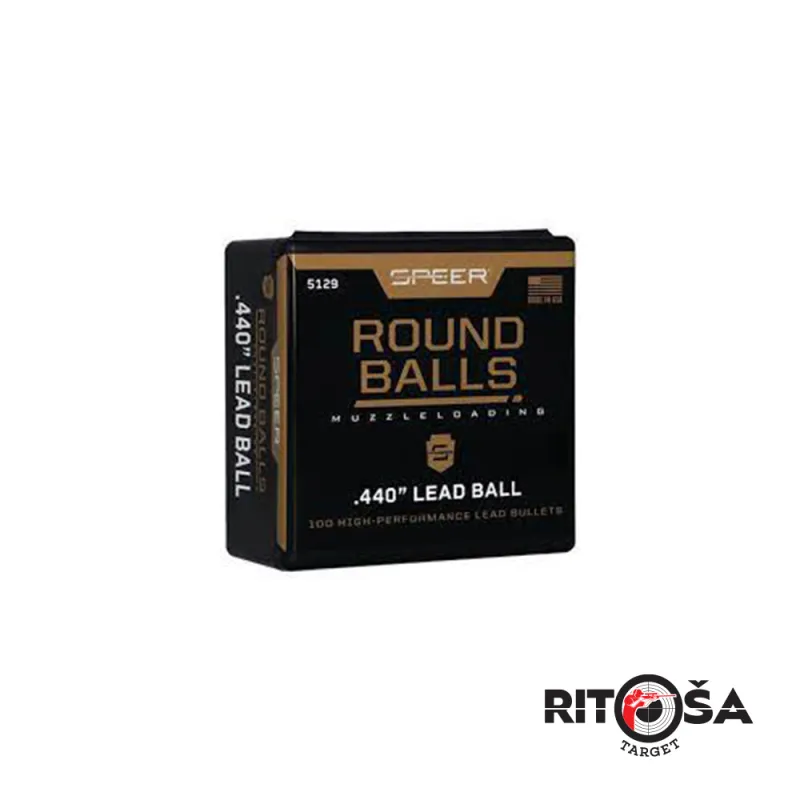 Zrna SPEER .440" LEAD BALL MUZZLELOADING 100 KOM | Ritoša Target