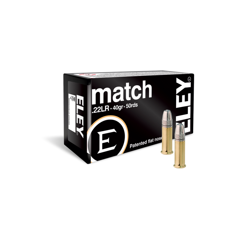 Karabinsko streljivo ELEY MATCH .22 LR 40gr/2,6g | Ritoša trgovine