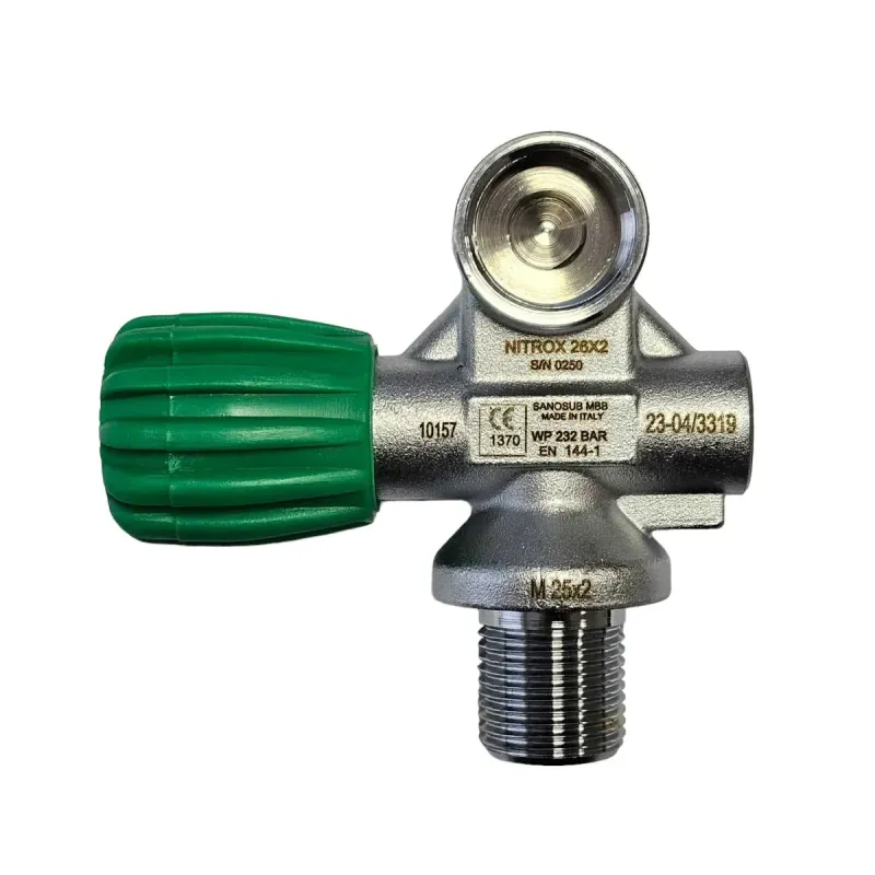 Sanosub Mono Ventil M25x2, NITROX 232bar | Diving Center Shark online ...